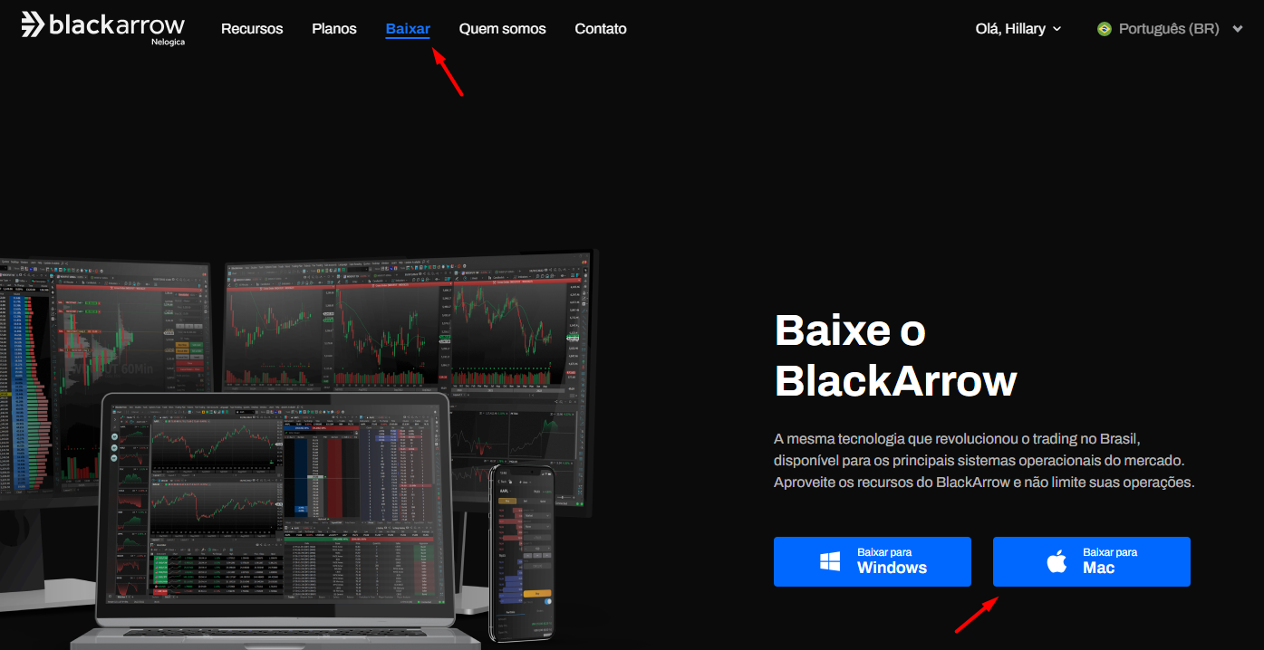 Como realizar o download do BlackArrow – BlackArrow